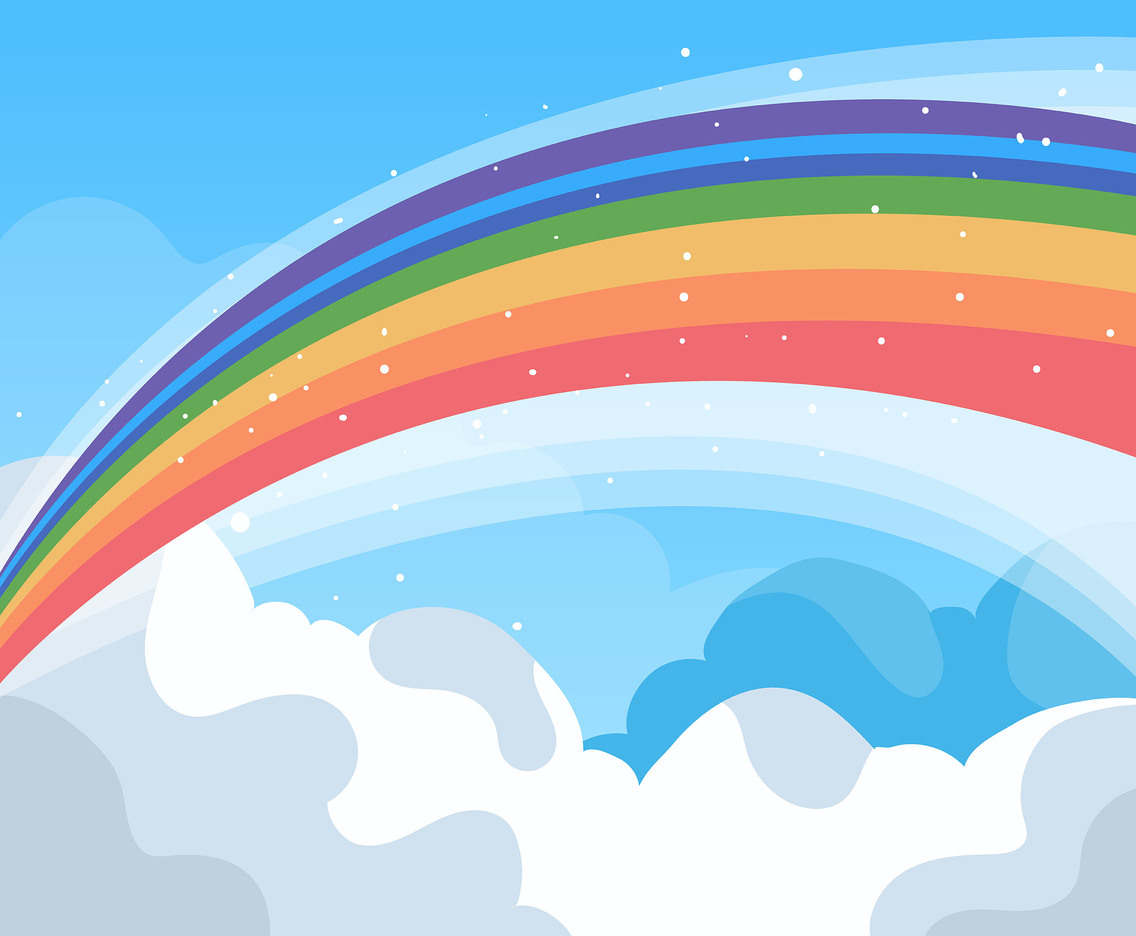 Rainbow Background Vector Vector Art & Graphics | freevector.com