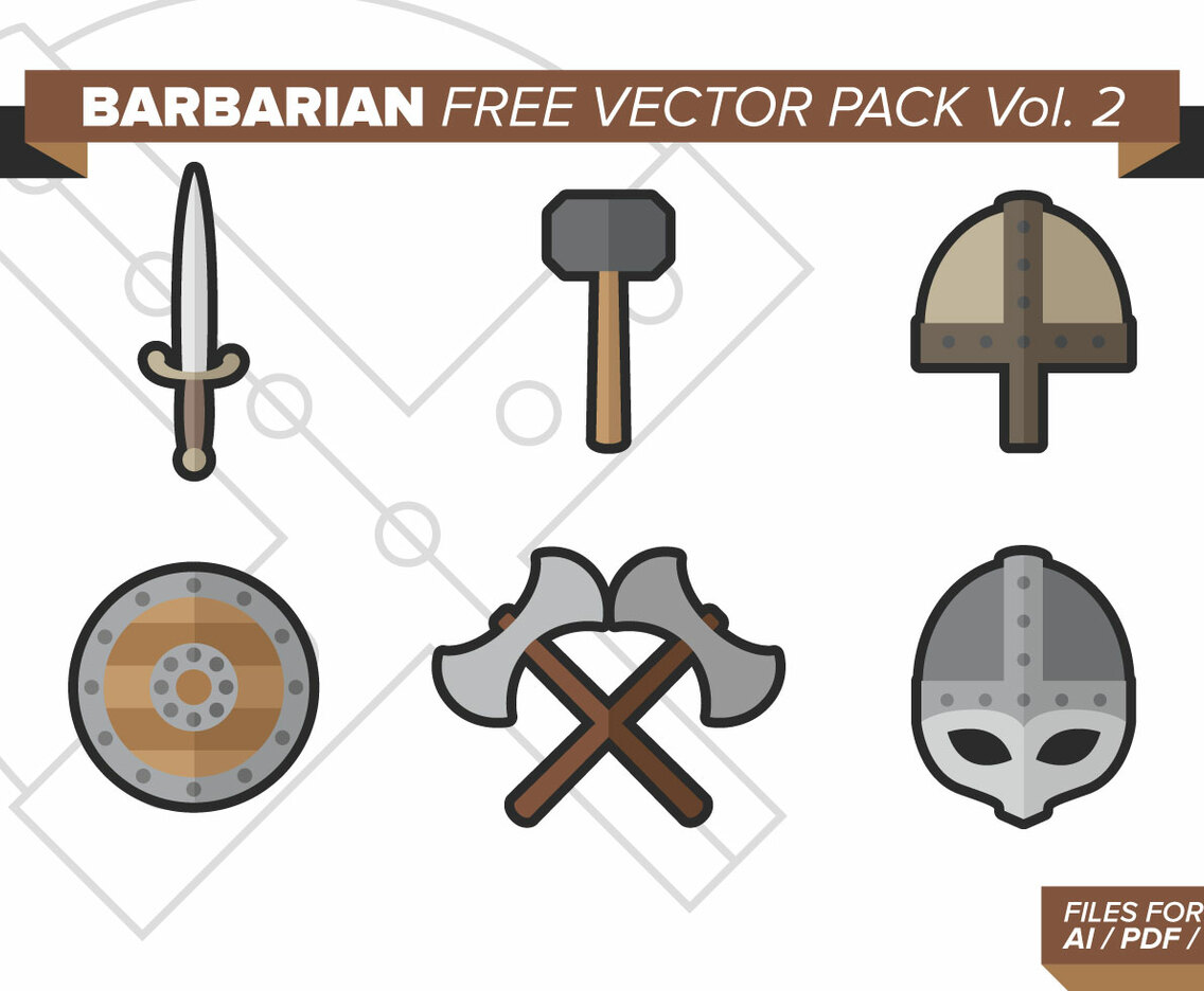Barbarian Free Vector Pack Vol. 2 Vector Art & Graphics | freevector.com