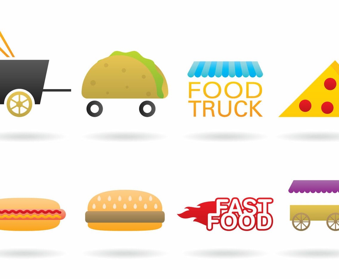 Food Truck Logo Vectors Vector Art & Graphics | freevector.com