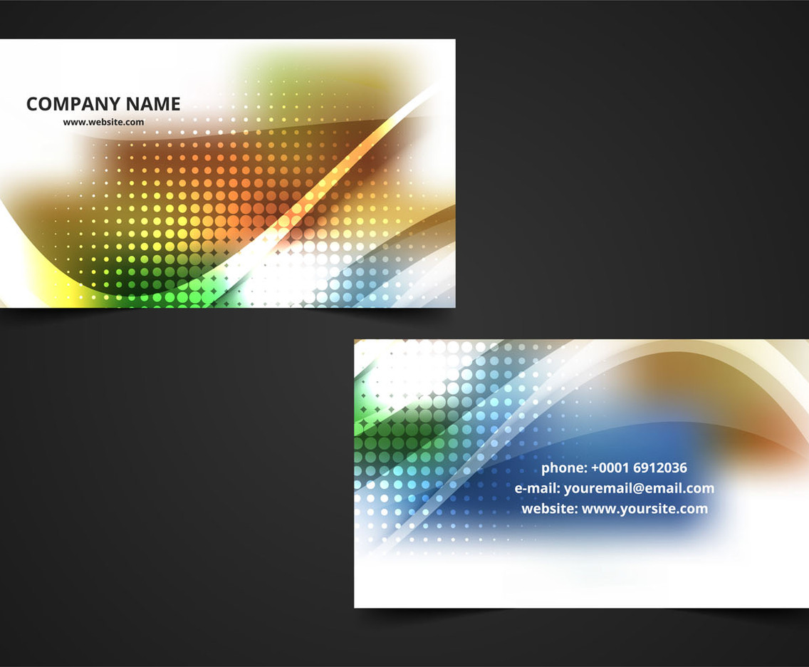 Free Vector Colorful Visiting Card Background Vector Art & Graphics ...