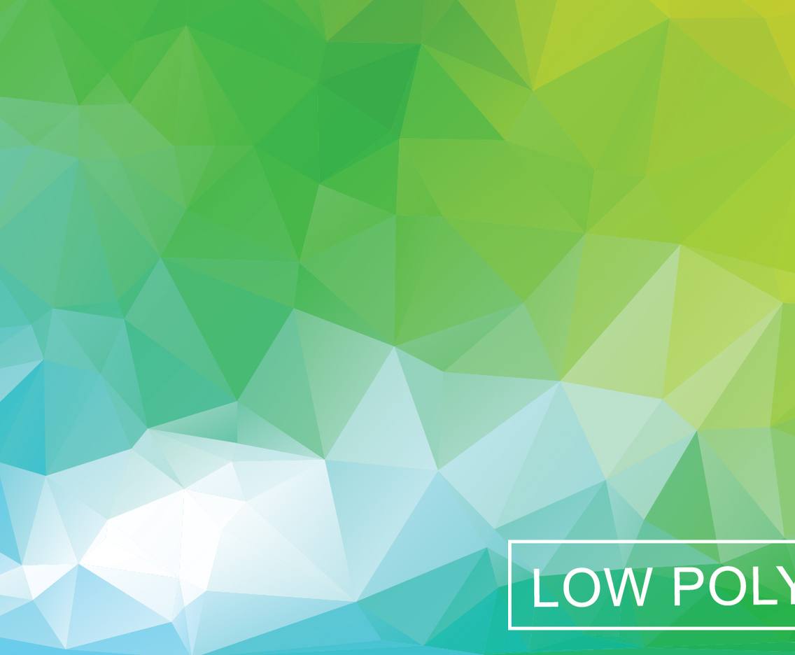 Green Geometric Low Poly Style Illustration Vector Vector Art ...