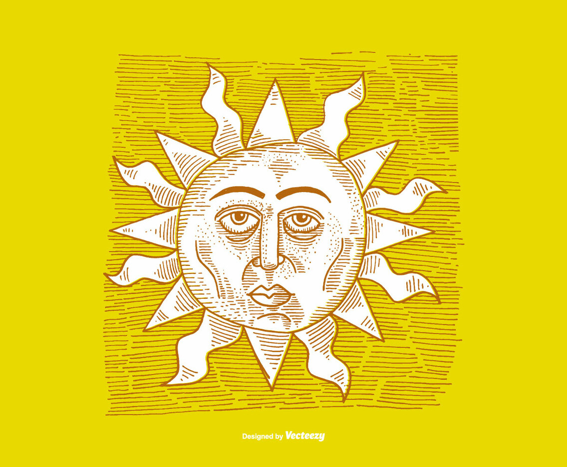 Sunshine Line Drawing Vector Art & Graphics | freevector.com
