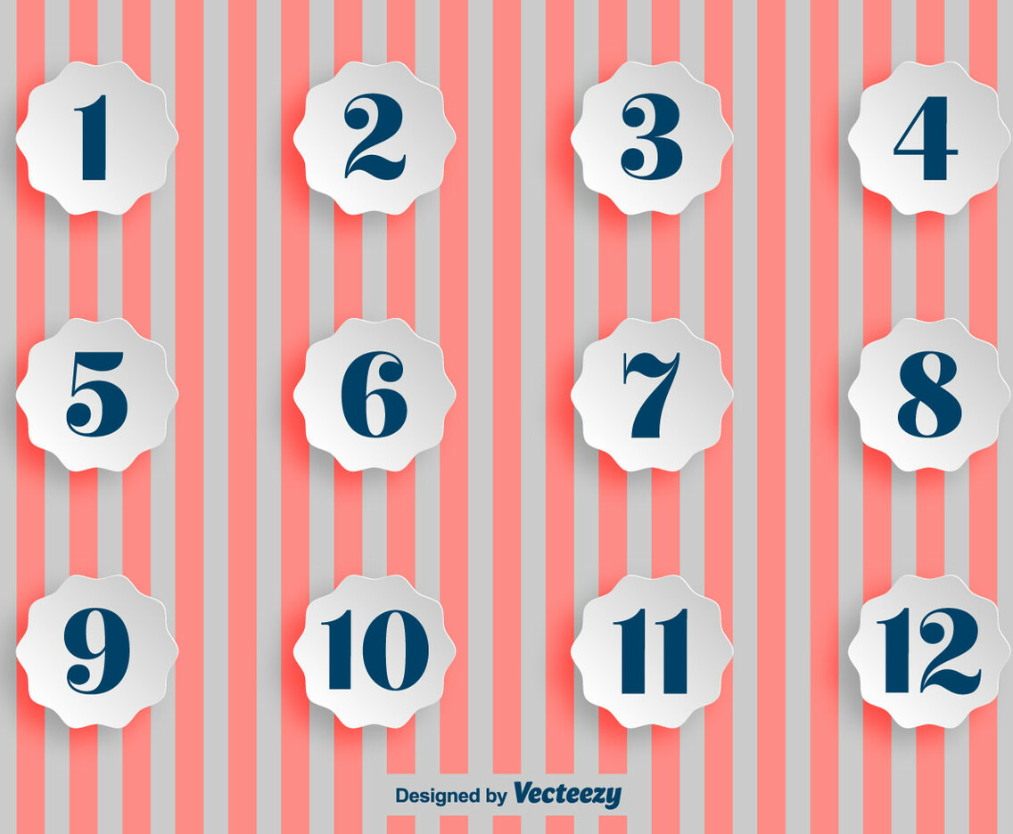 Vector Paper Bullet Points With Numbers Vector Art & Graphics ...