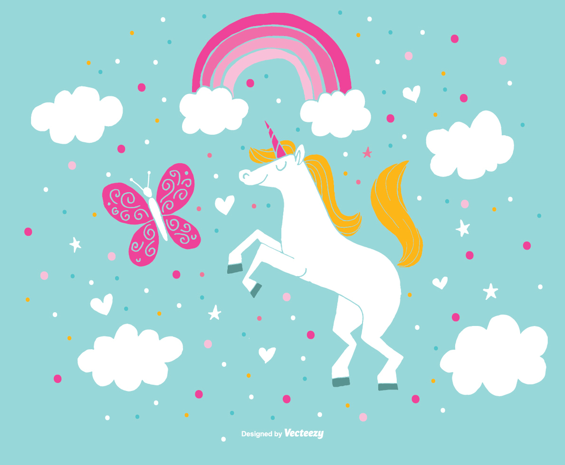 Adorable Unicorn Vectors Vector Art & Graphics | freevector.com