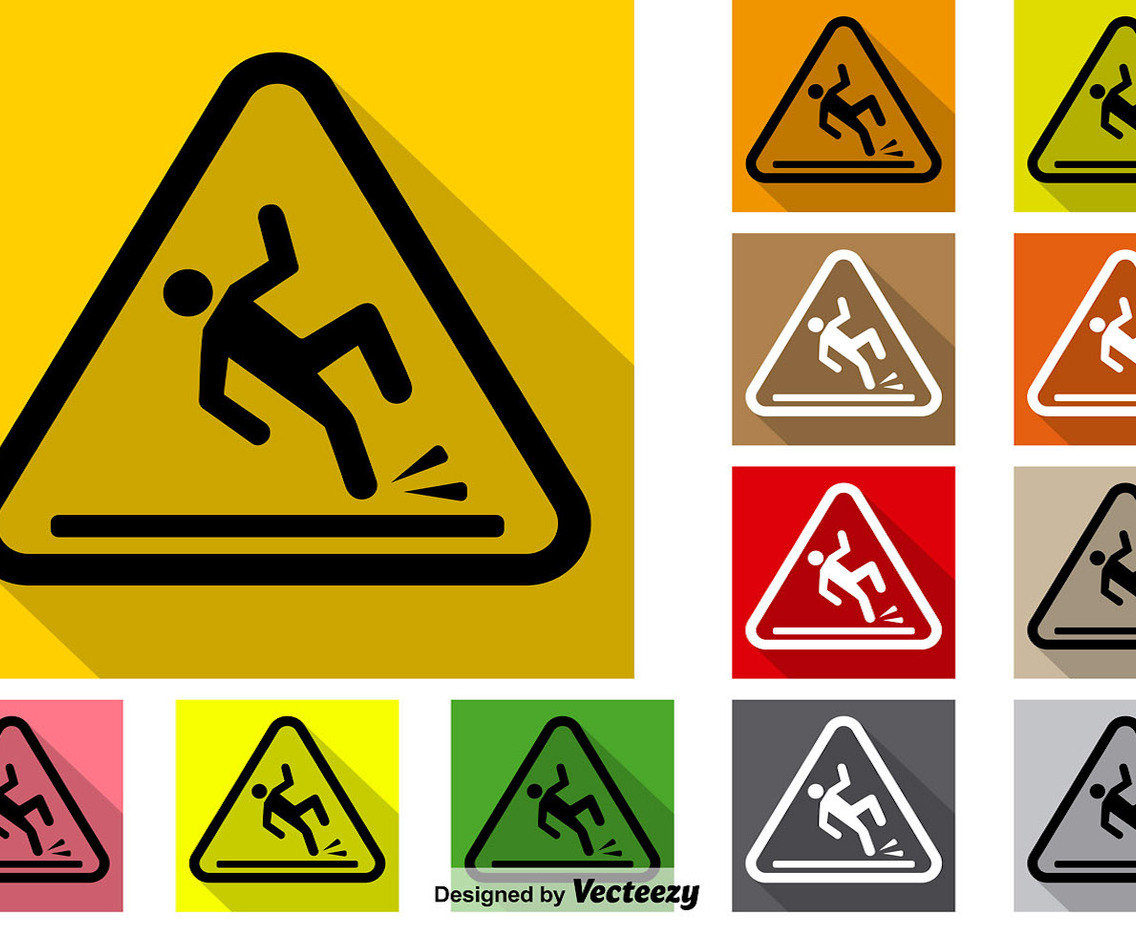 Vector Set Of Wet Floor Icon Vector Art & Graphics | freevector.com