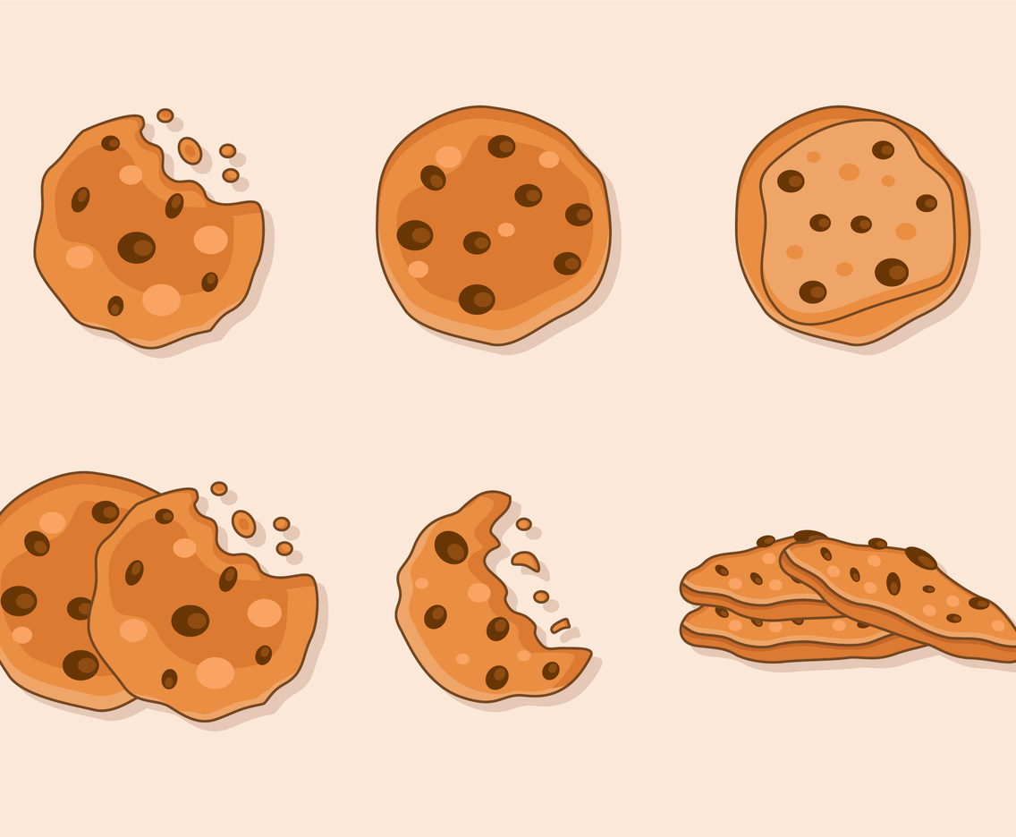 Cartoon Chocolate Chip Vector Art & Graphics | freevector.com