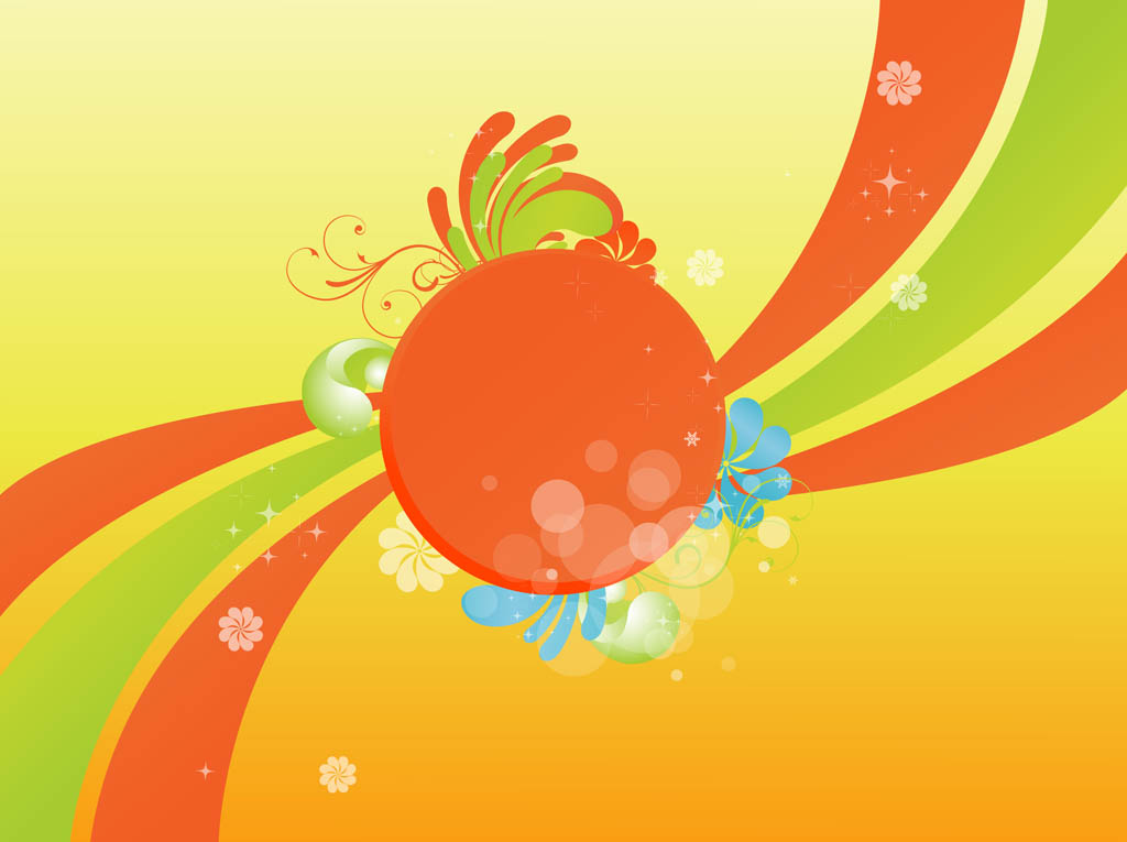 Waves And Flowers Vector Art & Graphics | freevector.com