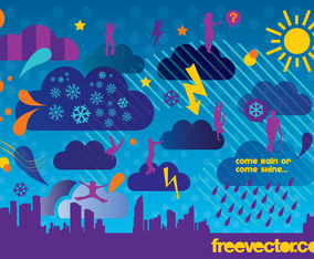 Weather Cartoons Vector Art & Graphics | freevector.com