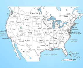 Usa Map Vector Art & Graphics | freevector.com