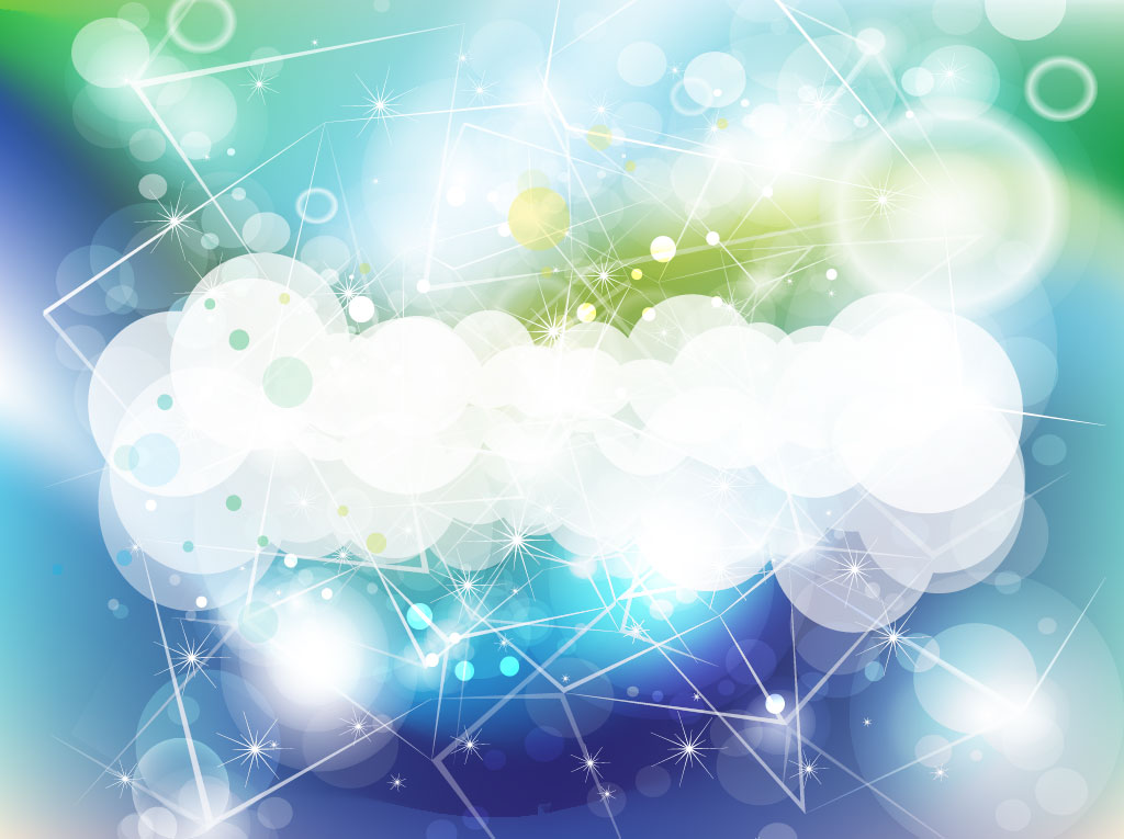 Glowing Bubble Clouds Vector Art & Graphics | freevector.com