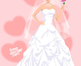 Bride Vector Vector Art & Graphics | freevector.com