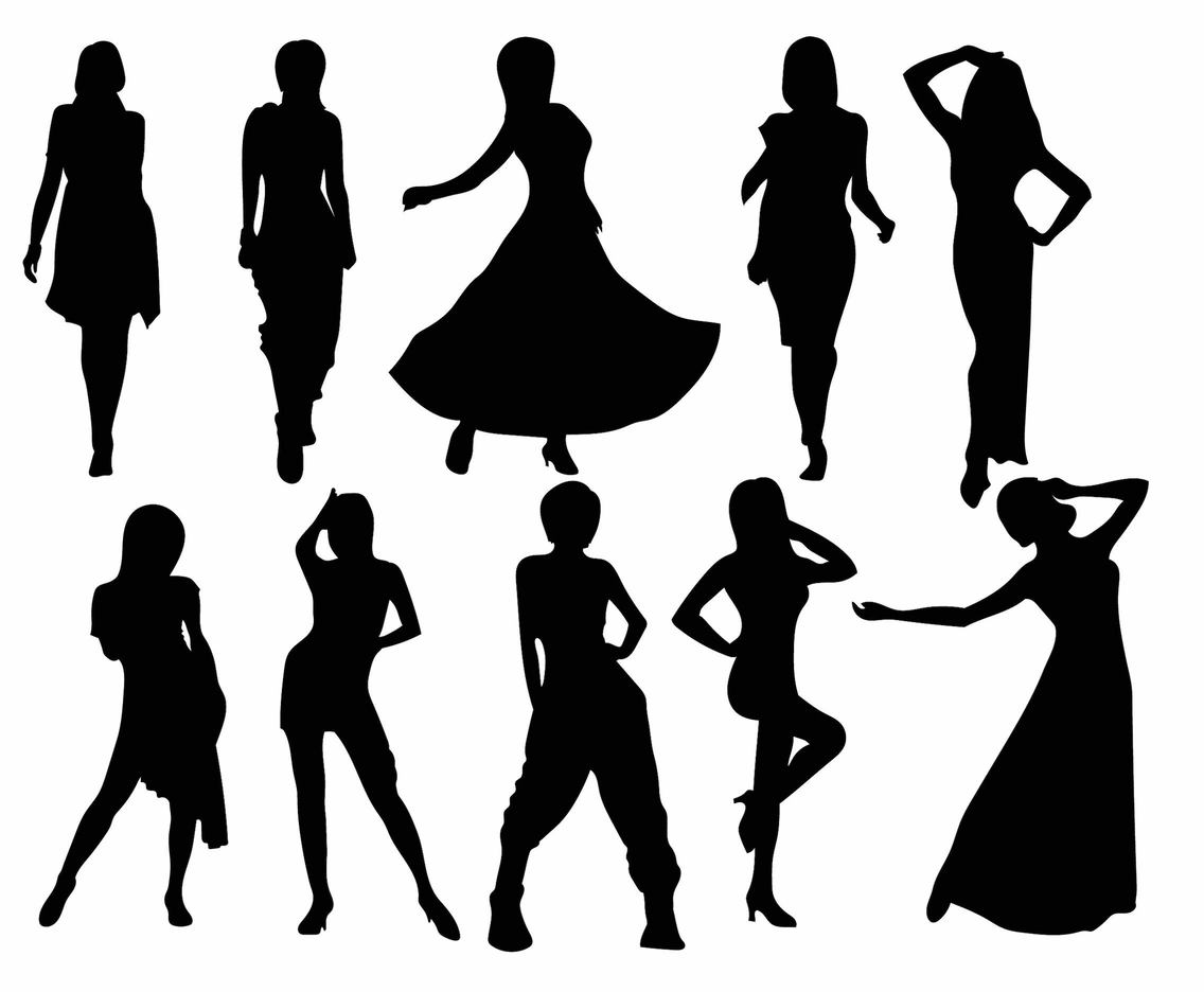 Woman Silhouette Vector 1300x519 Woman Silhouette Vector 1300x519