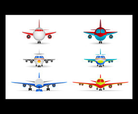 Cartoon Plane Vector Front View Vector Art & Graphics | freevector.com