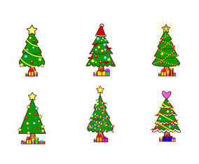 Free Christmas Tree Vectors Vector Art & Graphics | freevector.com