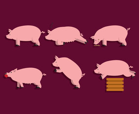 Green Pig Vector Art & Graphics | freevector.com