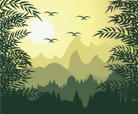 Forest Vector Background Vector Art & Graphics | freevector.com