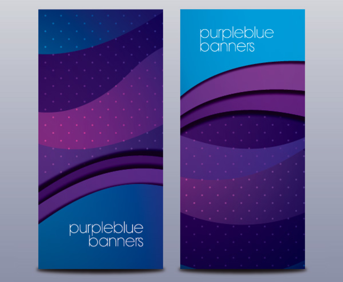 Purple Blue Banners Vector Art & Graphics | freevector.com