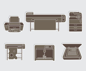 Office Copier Machine Vector Art & Graphics | freevector.com
