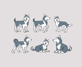 Vector Husky Vector Art & Graphics | freevector.com