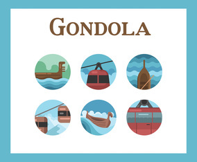 Gondola Logo Silhouette Vector Vector Art & Graphics | freevector.com