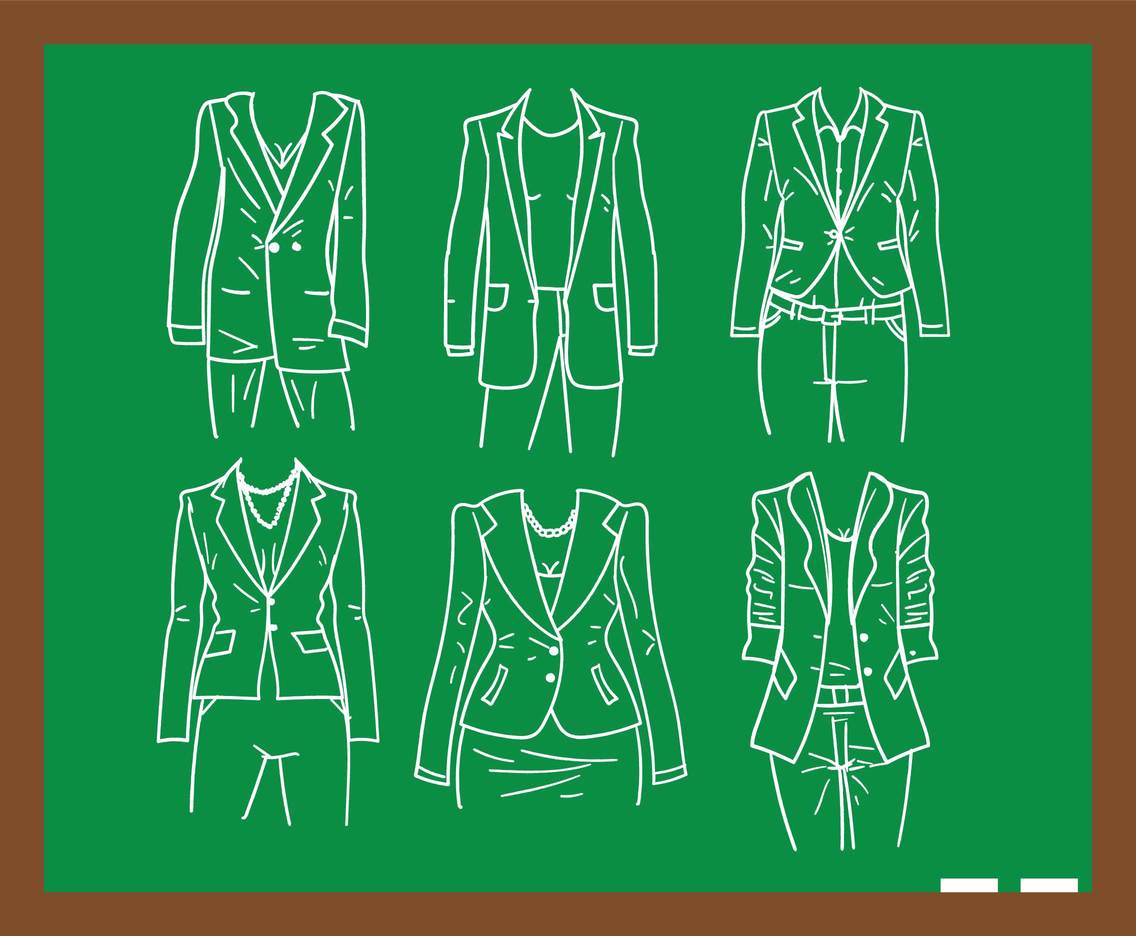Blazer Vector Set Vector Art & Graphics | freevector.com