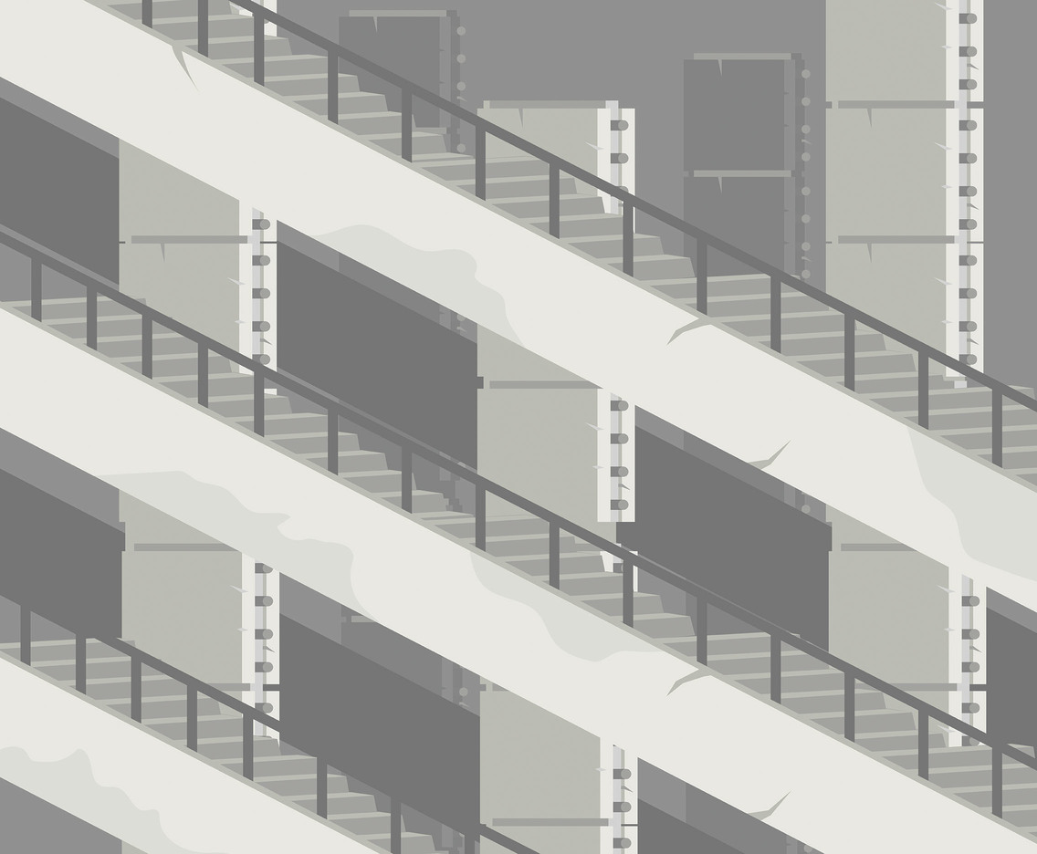Concrete Stairs Vector Vector Art & Graphics | freevector.com