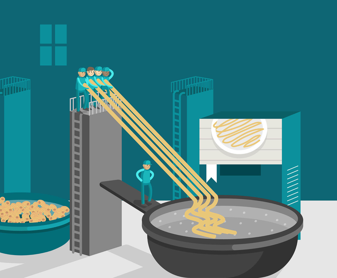 Long Pasta Vector Vector Art & Graphics | freevector.com