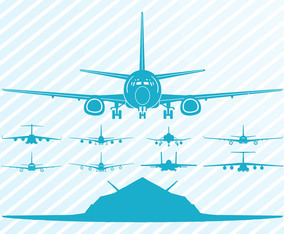 Military Aircraft Silhouettes Vector Art & Graphics | freevector.com