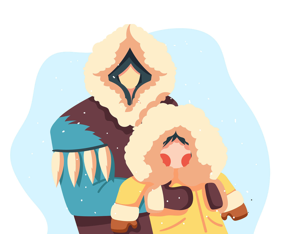Eskimos Vector Art & Graphics | freevector.com
