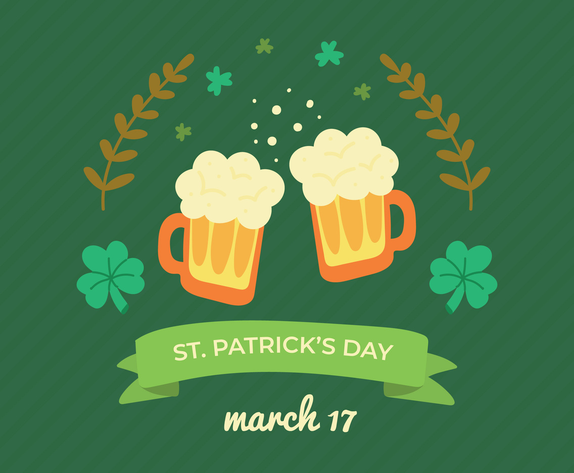 Cute Doodled For St. Patrick's Day Vector Art & Graphics | freevector.com