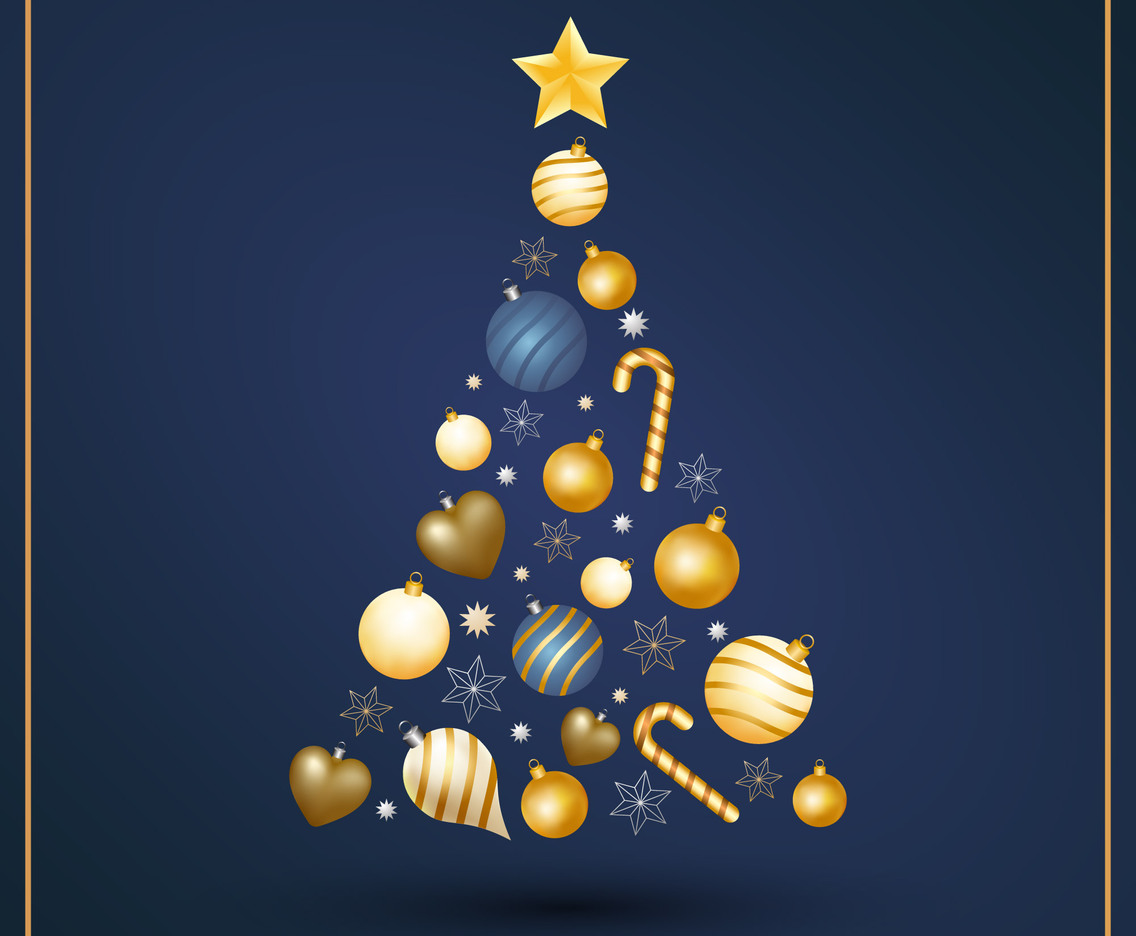Modern Christmas Tree Vector Art & Graphics | freevector.com