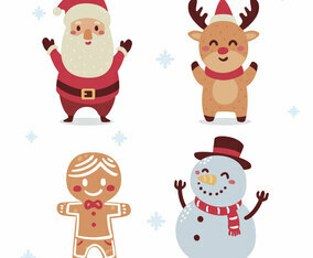 Christmas Characters Graphics Vector Art & Graphics | freevector.com