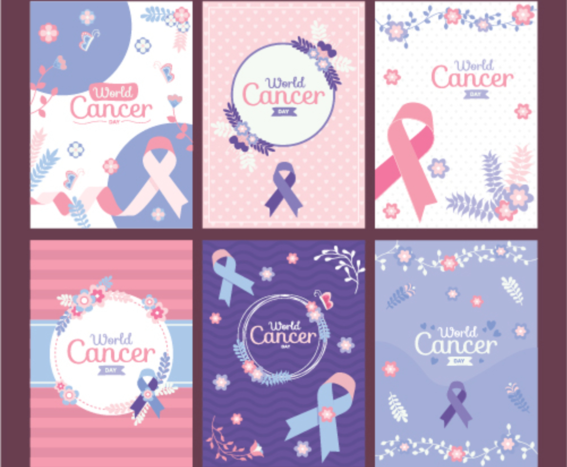 World Cancer Card Collection Vector Art & Graphics | freevector.com