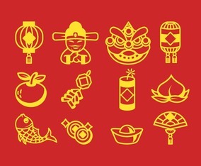 Gong Xi Fa Cai Icon Vector Art & Graphics | freevector.com