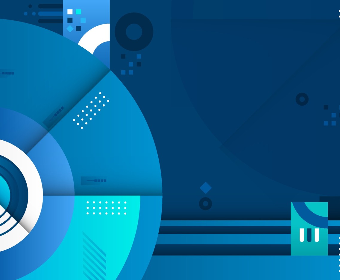 Modern Circular Techno Abstract Geometric Background Vector Art ...
