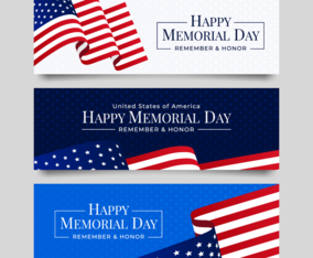 Memorial Day Banner Vector Art & Graphics | freevector.com