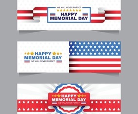 Memorial Day Banner Vector Art & Graphics | freevector.com