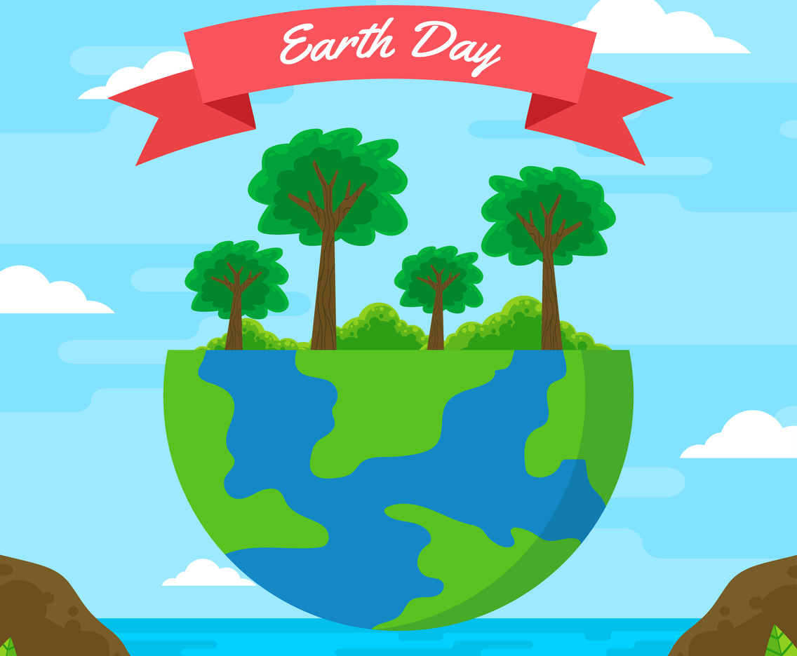 Earth Day Concept Design Vector Art & Graphics | freevector.com