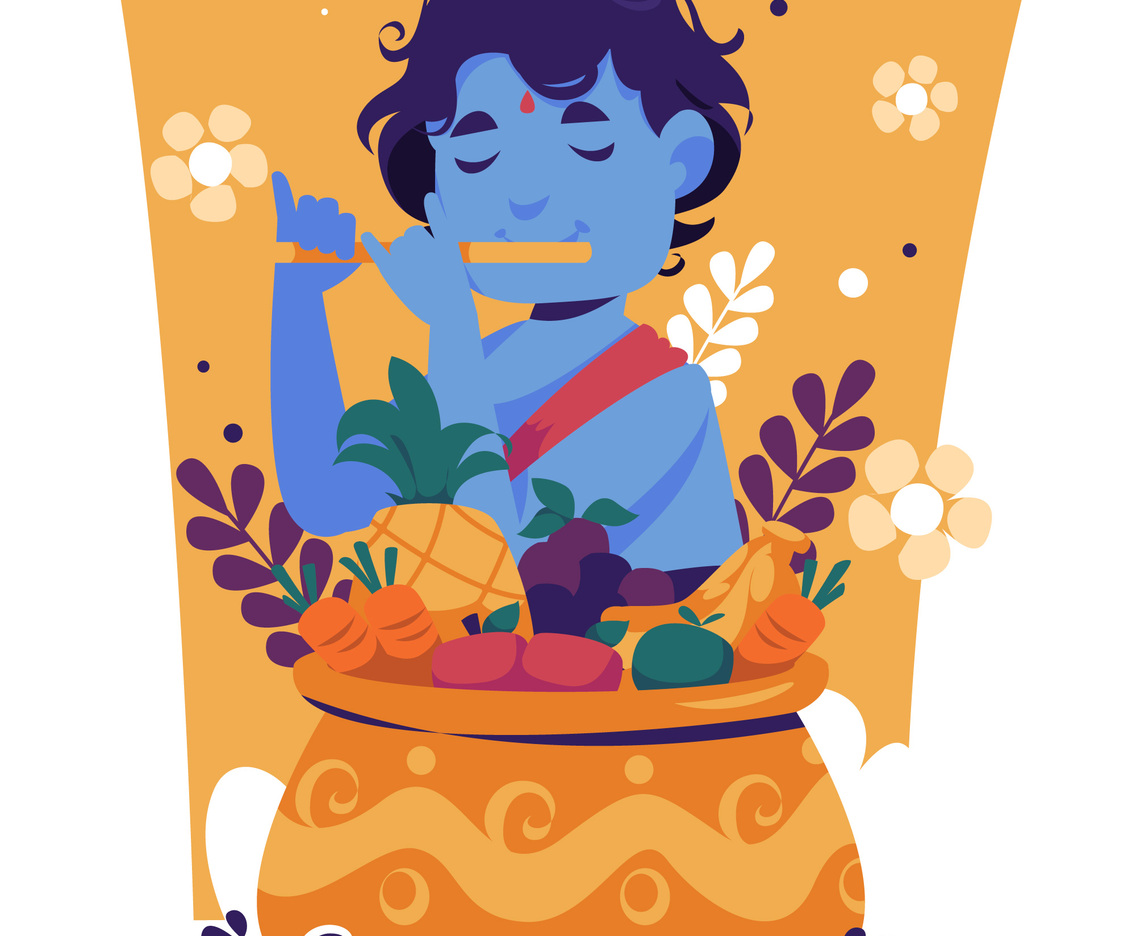 Happy Vishu Festival Illustration Vector Art & Graphics | freevector.com