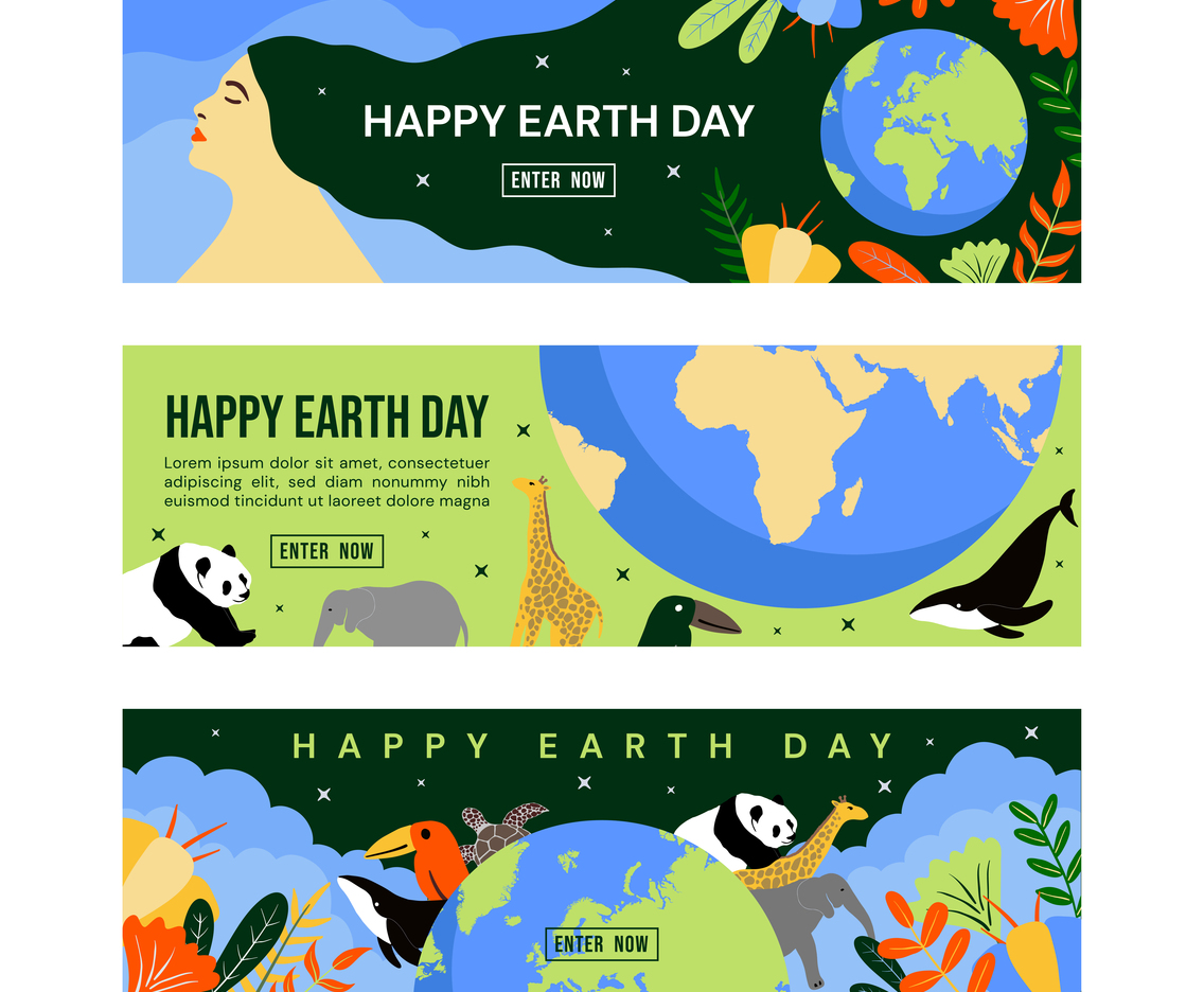 Mother Earth Day Banner Vector Art & Graphics | freevector.com