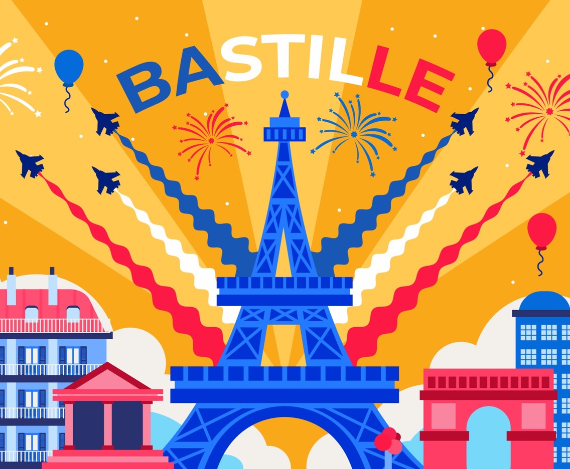 Festivity Of Bastille France Vector Art & Graphics | freevector.com