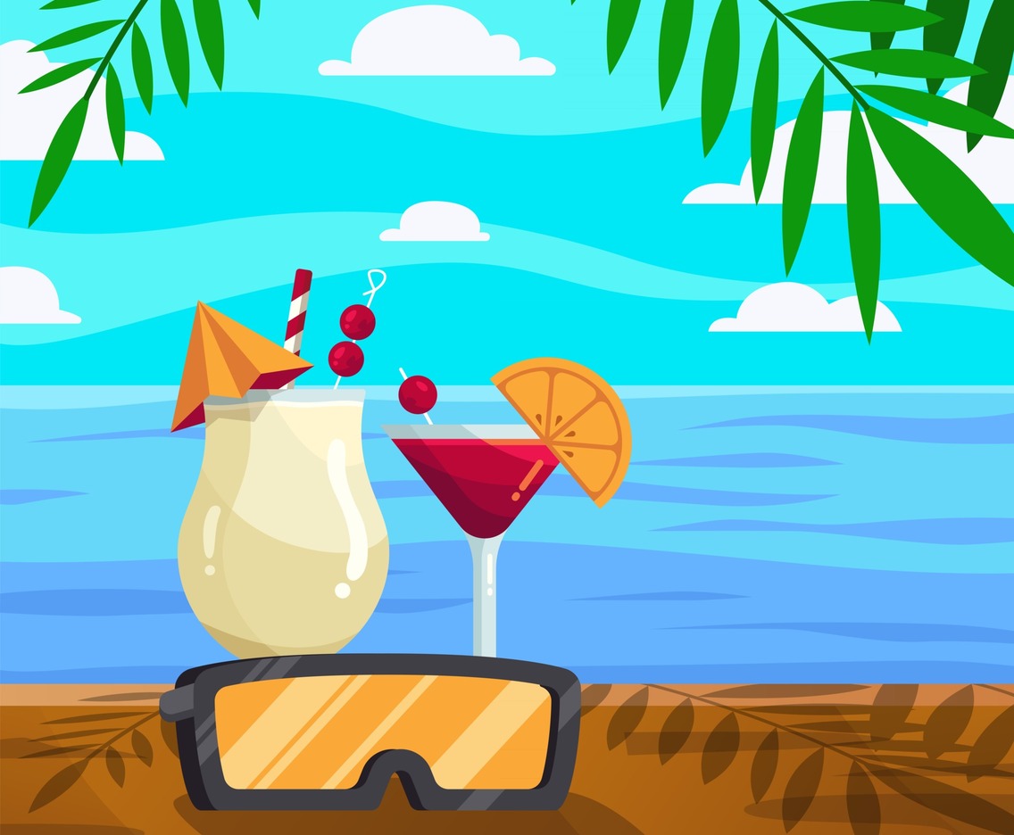 Fresh Drink For Summer Celebration Vector Art & Graphics | freevector.com
