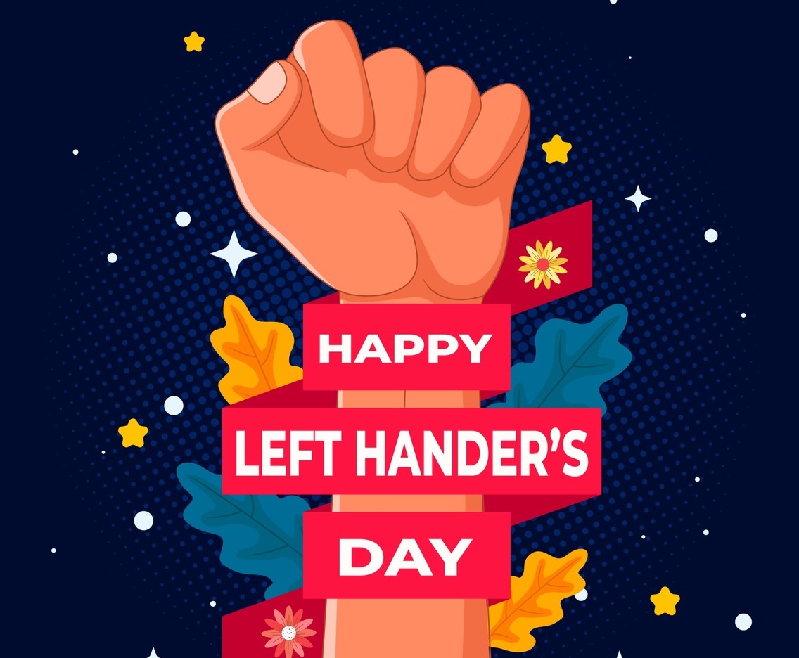 Happy Left Hander's Day Vector Art & Graphics | freevector.com