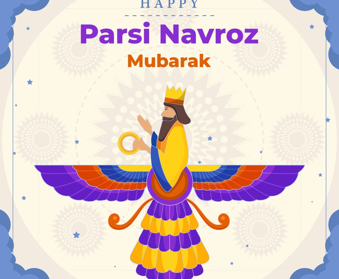Happy Parsi Navroz Mubarak Vector Art & Graphics | freevector.com