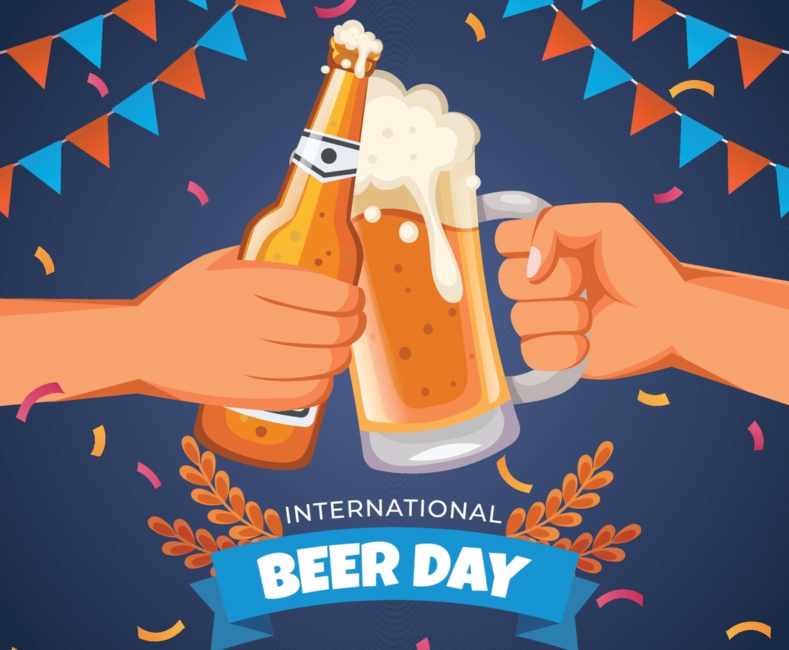 Celebration Of A Beer Day Vector Art & Graphics | freevector.com