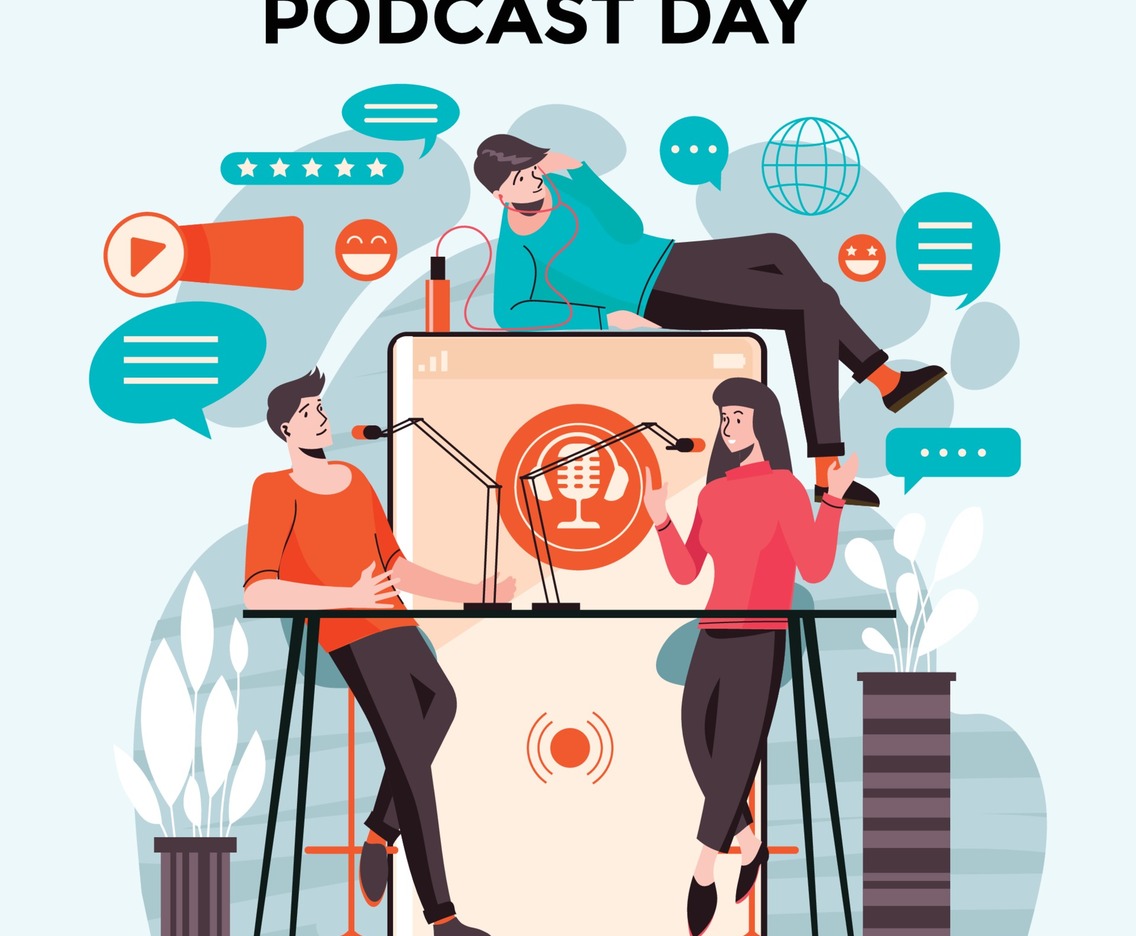 Happy Podcast Day Concept Vector Art & Graphics | freevector.com
