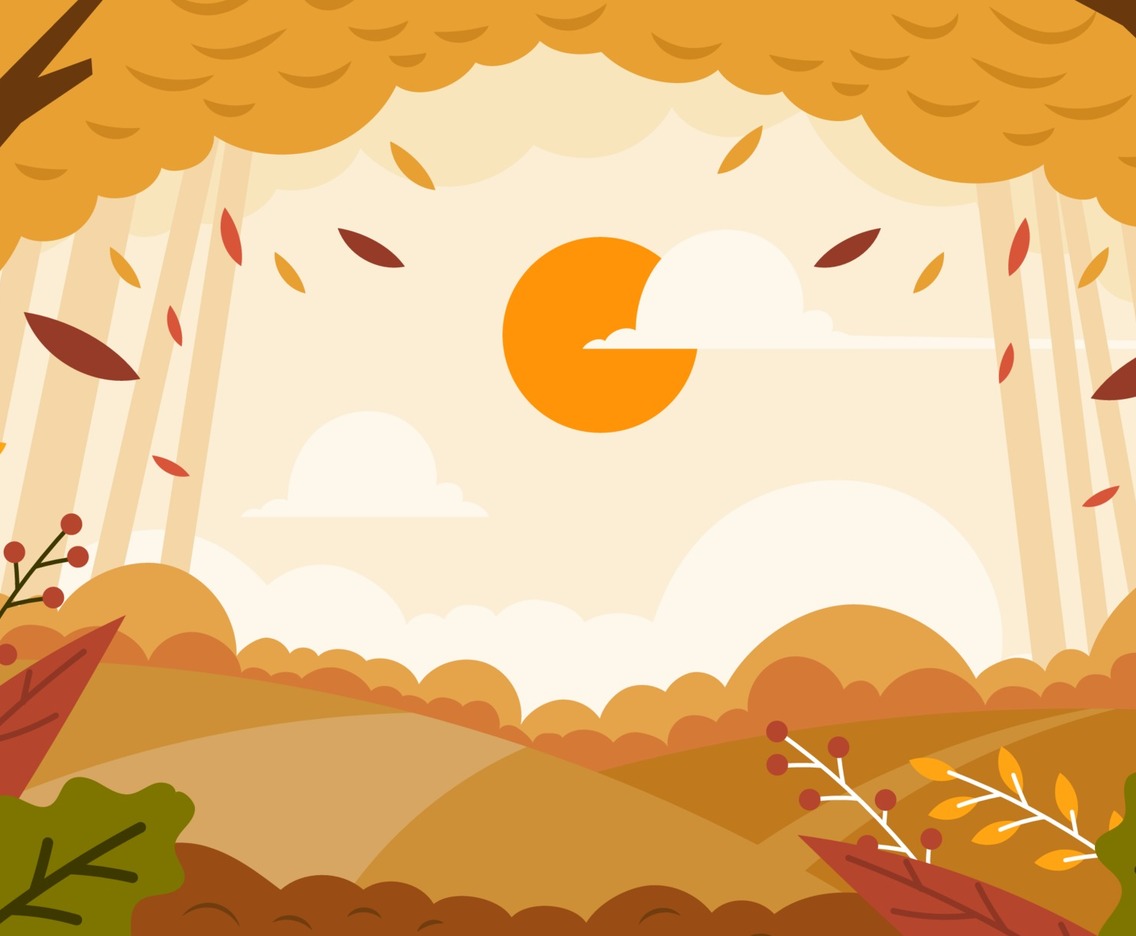 Autumn Scenery Background Vector Art & Graphics | freevector.com