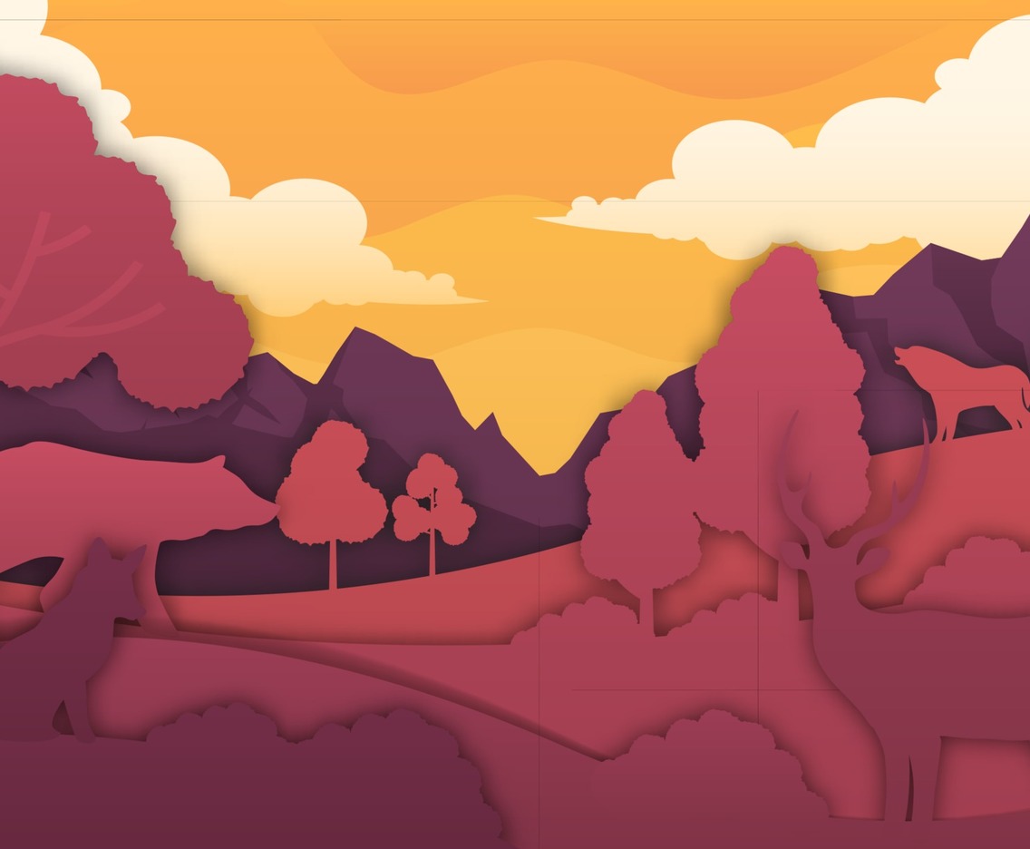 Autumn Flora And Fauna Background Vector Art & Graphics | freevector.com