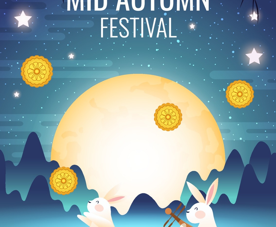 Mid Autumn Mooncake Festival Concept Vector Art & Graphics | freevector.com
