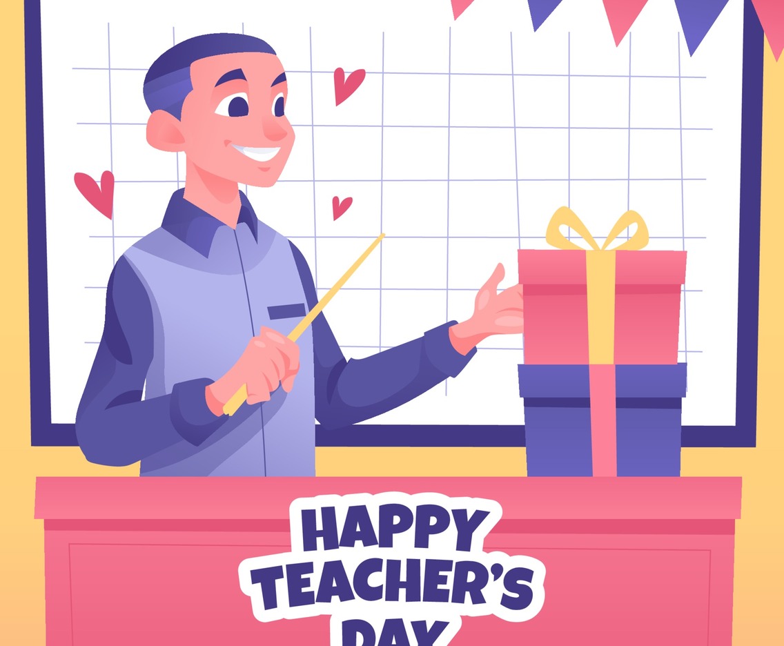 A Teacher Got Presents From The Students Vector Art & Graphics ...